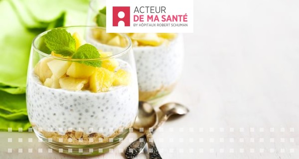 Recette : verrines de chia, fromage blanc et citron